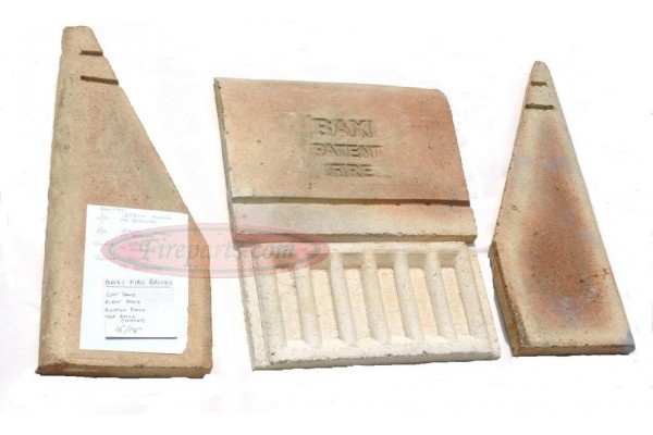 Baxi DISCOUNTED FULL SET of Baxi Back Firebricks £109 | Fits 16" & 18 ...